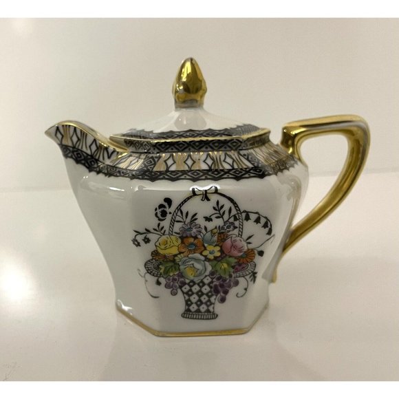 Noritake | Accents | Vintage Noritake Nippon Hand Painted Hexagon Gold ...